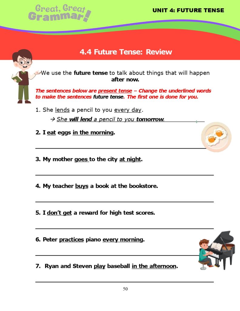 ESL Grammar - Tenses - Stickyball ESL Lessons