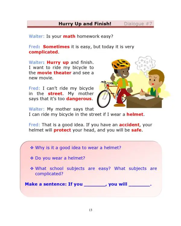 Esl Dialogue Hurry Up And Finish Low Intermediate Stickyball Esl