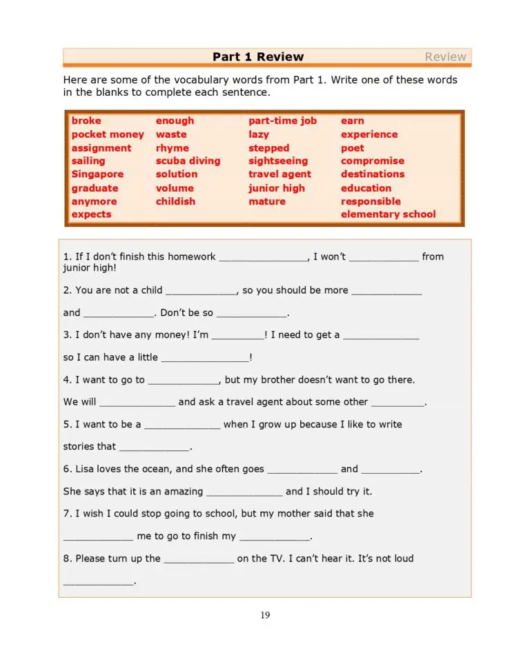 ESL Dialogues: Vocabulary Review Lesson! (Book 3, Unit 1) - Stickyball ... ESL Dialogues: Vocabulary Review Lesson! (Book 3, Unit 1) - Stickyball ...