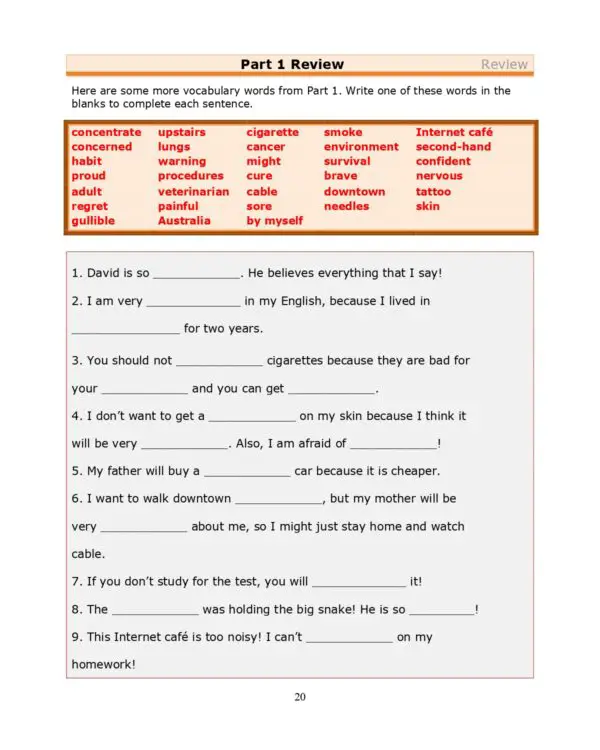 ESL Dialogues: Vocabulary Review Lesson! (Book 3, Unit 1) - Stickyball ... ESL Dialogues: Vocabulary Review Lesson! (Book 3, Unit 1) - Stickyball ...