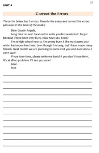 ESL Beginner Writing: Error Correction with Conjunctions - Stickyball ...