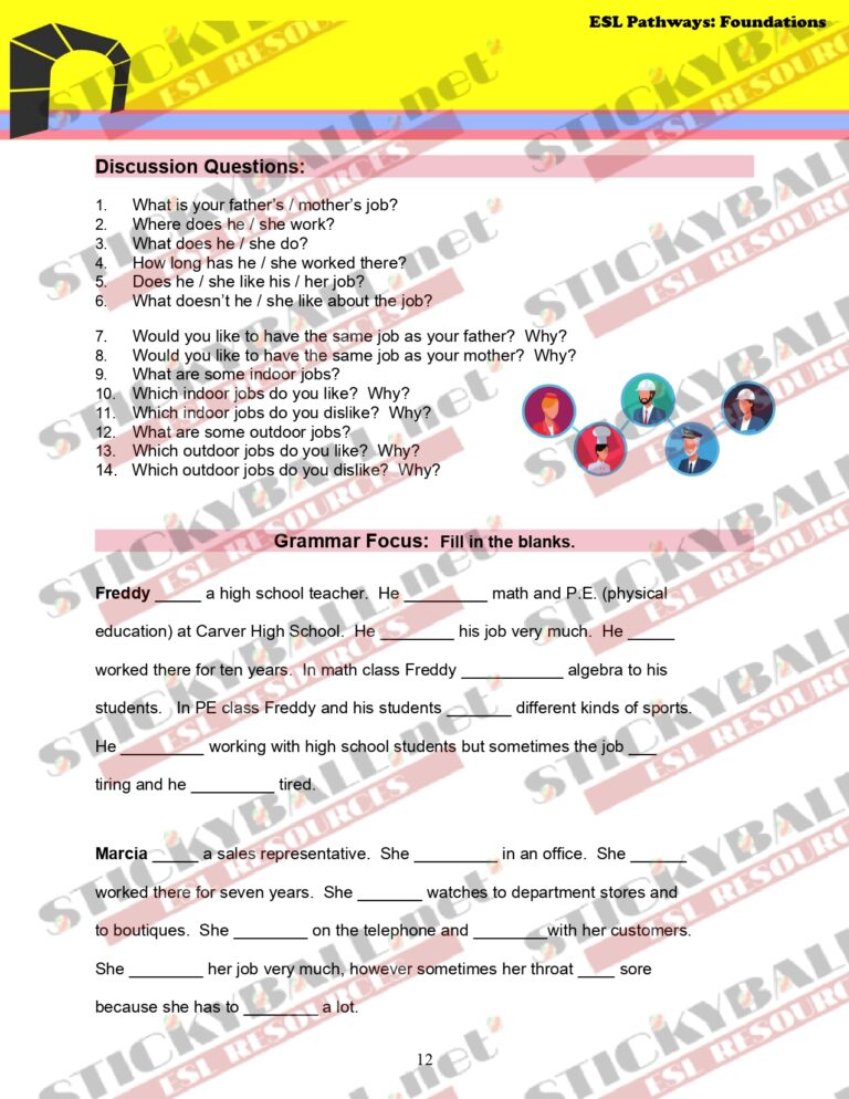 ESL Pathways: Book 1 (Foundations) - Stickyball ESL Lessons
