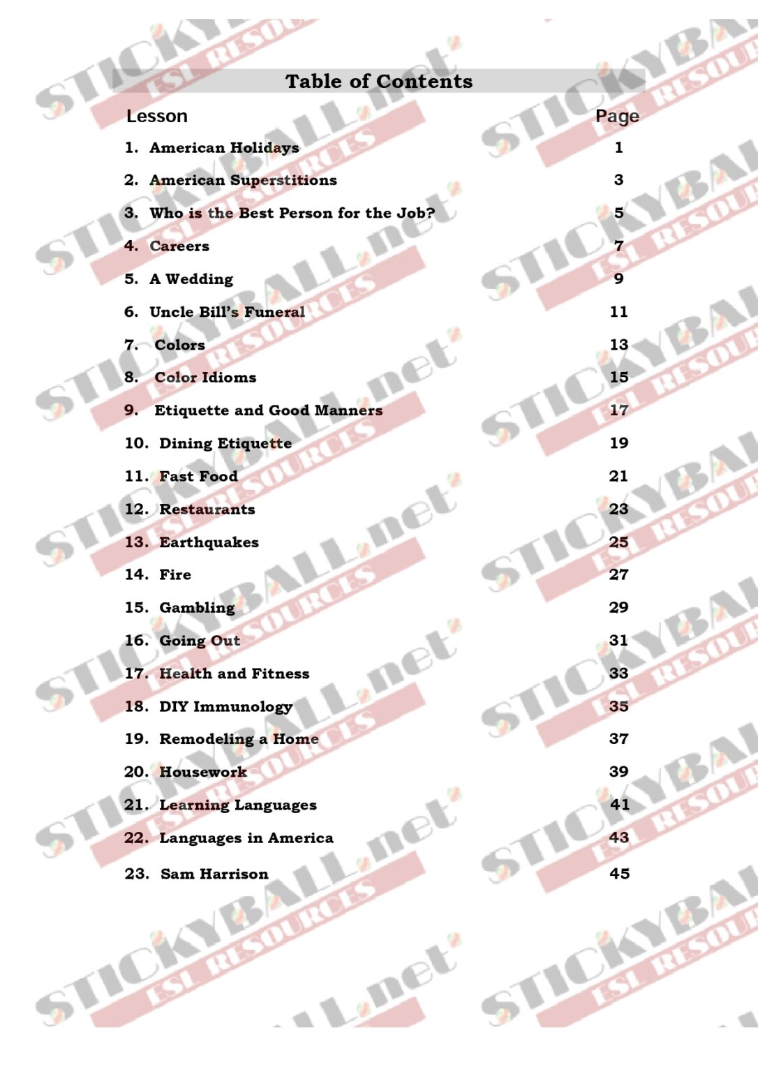 ESL Pathways: Book 2 (Bridges) - Stickyball ESL Lessons
