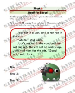 Phonics Monster: Book 2 (Short Vowels) - Stickyball ESL Lessons
