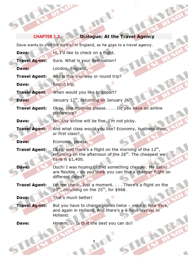 Vocabuilder: On Vacation (ESL Travel Vocabulary Lessons) - Stickyball ...