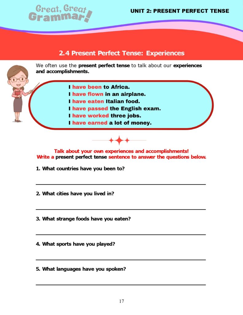 ESL Grammar - Stickyball ESL Lessons